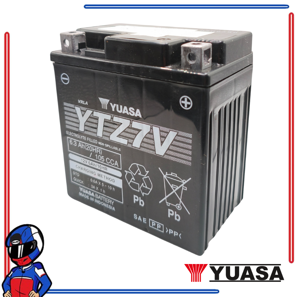 Yuasa Motorcycle Battery YTZ7V for Yamaha Nmax V1 and Yamaha Aerox V1