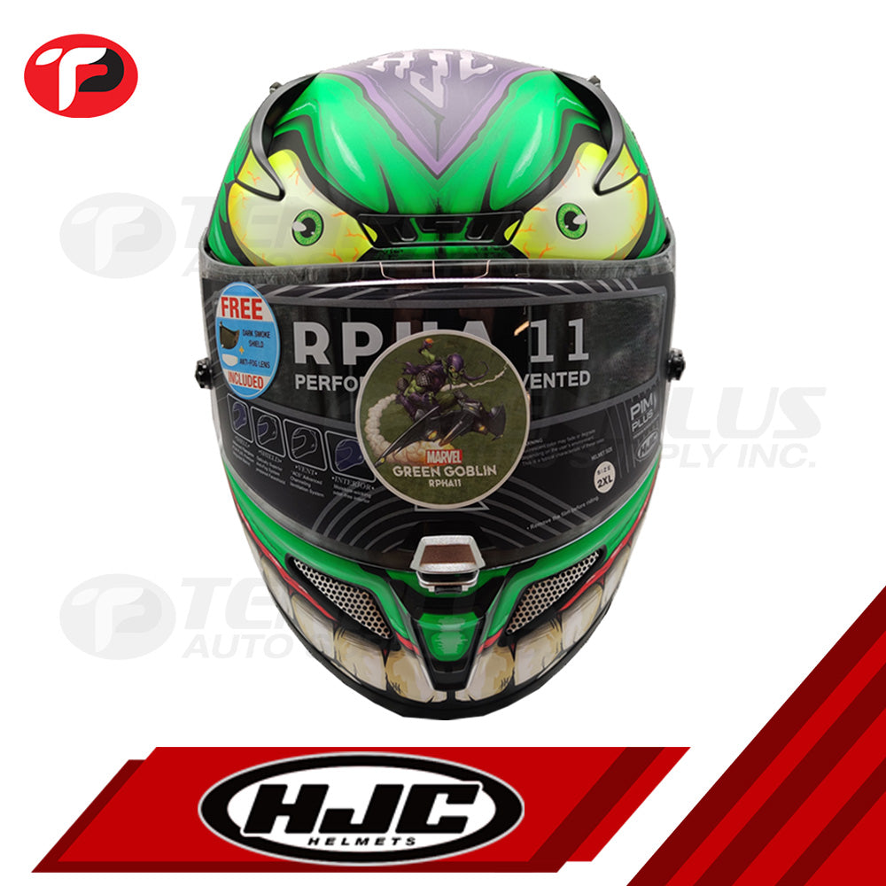 HJC Helmets RPHA 11 Green Goblin – TenPlus Auto Supply