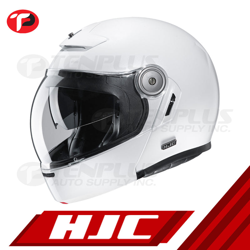 HJC Helmets V90 Solid White – TenPlus Auto Supply
