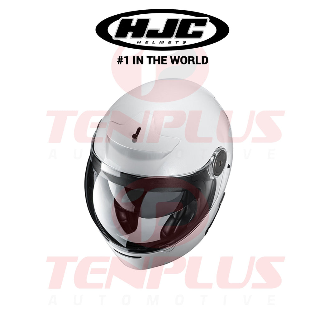 HJC Helmets V90 Solid White – TenPlus Auto Supply